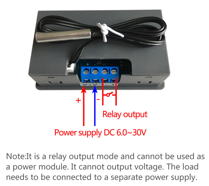 LCD Display Thermostat Digital Temperature Controller - NTC 10K B3950 Sensor Relay Module